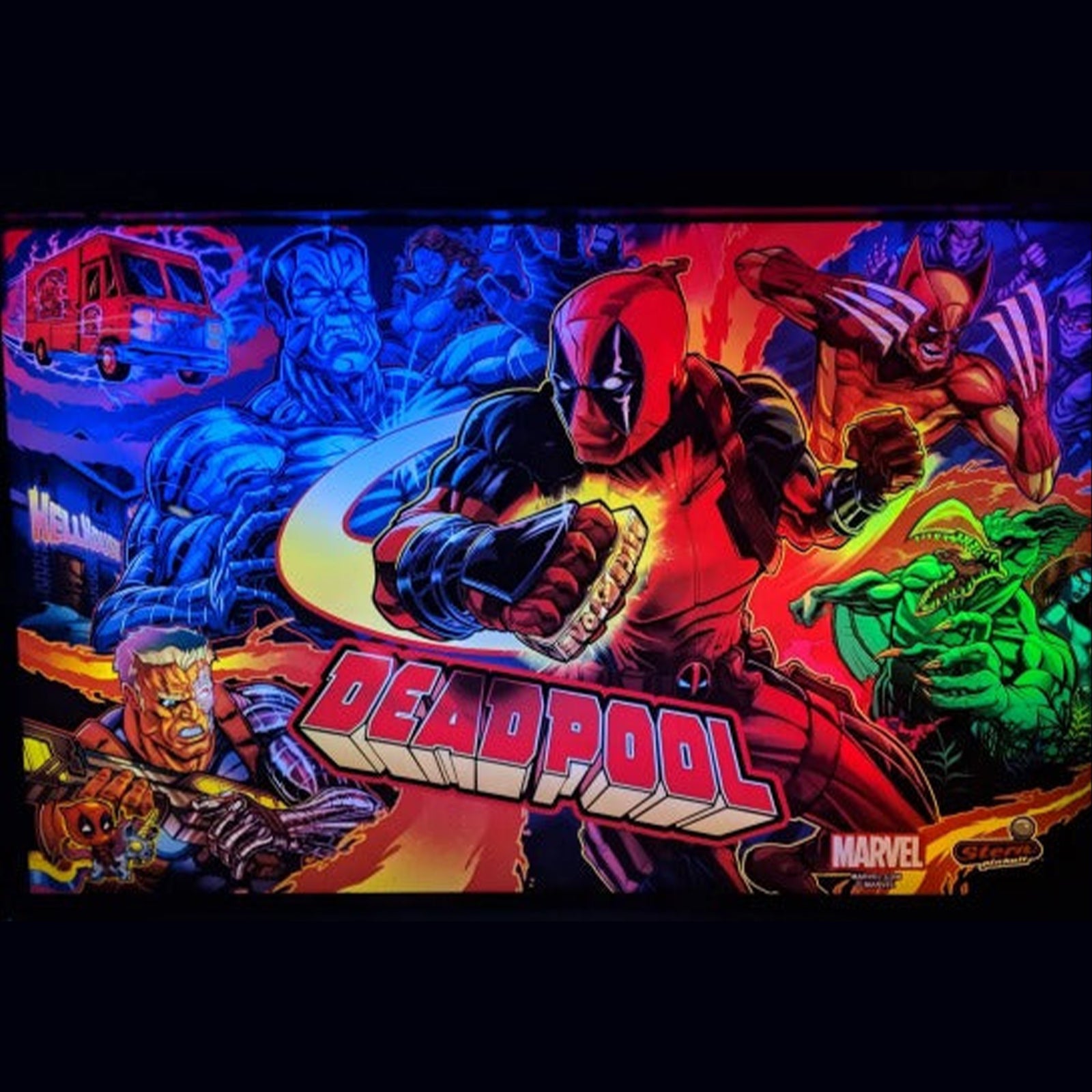 Deadpool Pinball LED Custom Backbox Light Kit