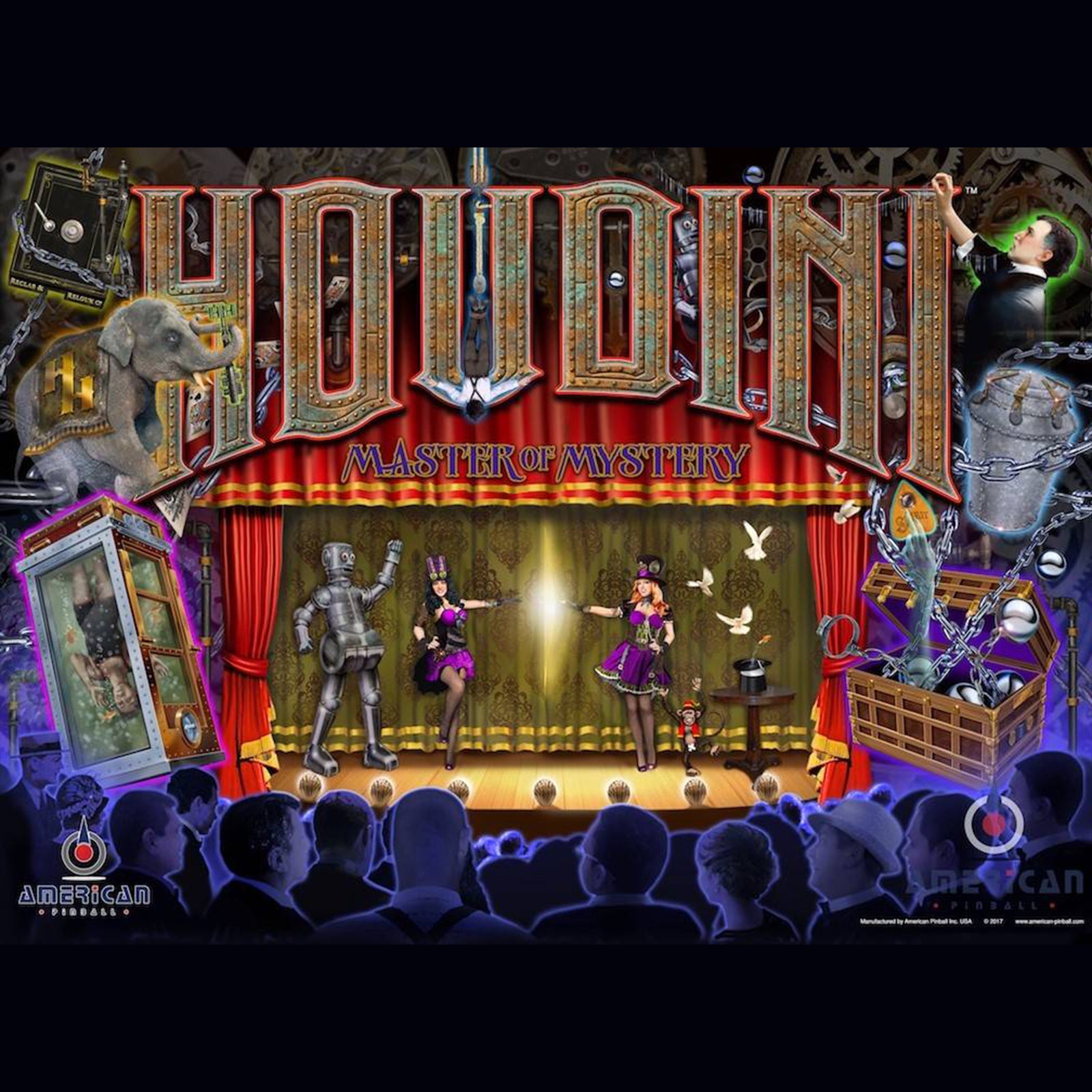 Houdini Master of Mystery Translite