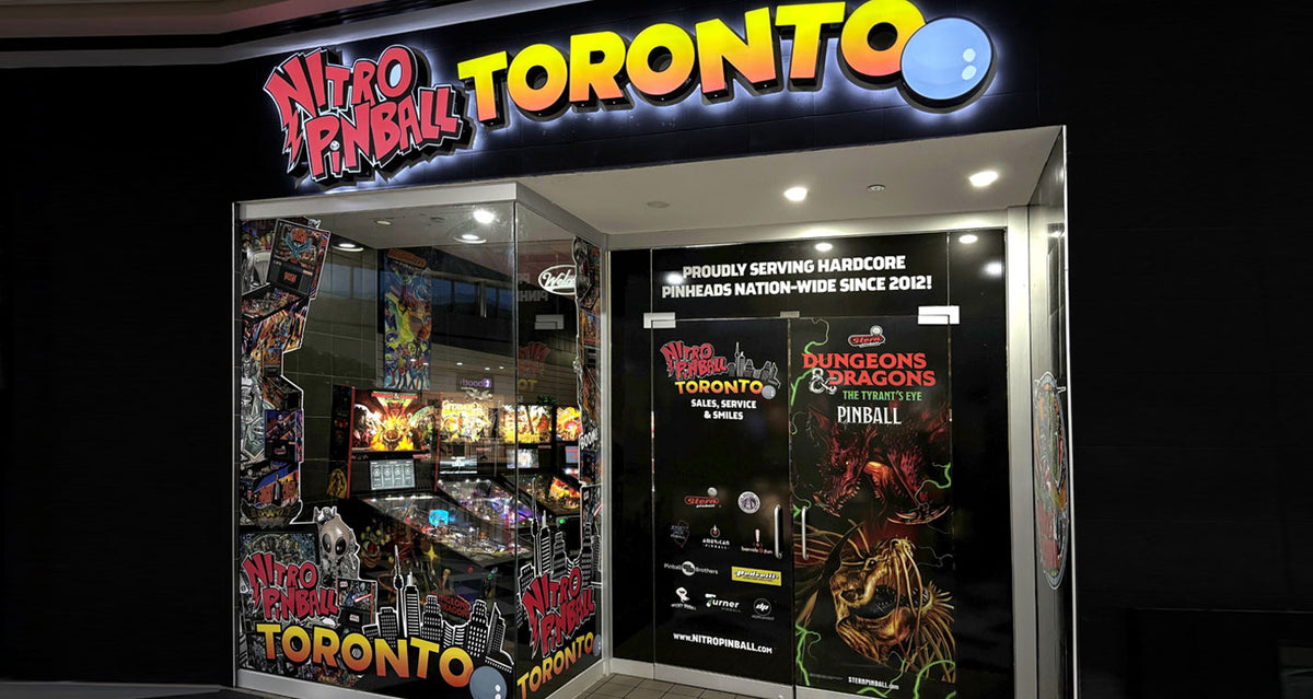 Nitro Pinball locations offer pinball playfield parts and pinball machines