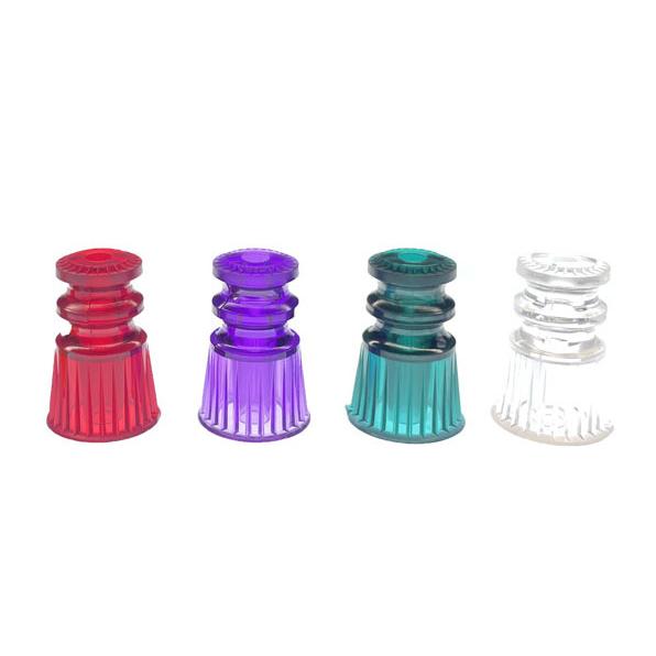Plastic Translucent Double Star Posts – 1-1/16" Tall (Clear)