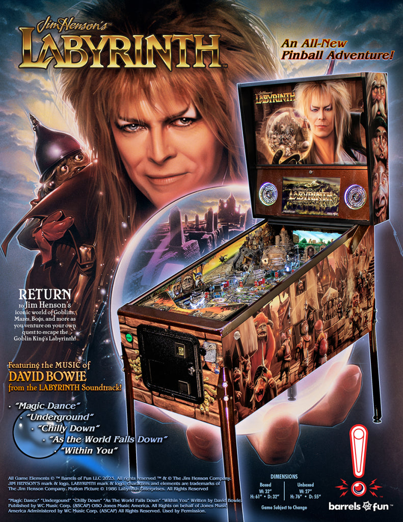 Jim Henson's LABYRINTH - PREORDER – Nitro Pinball Sales