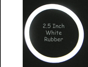 2-1/2" White Rubber Ring